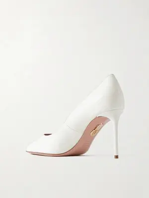 AQUAZZURA Purist 85 Leather Pumps
