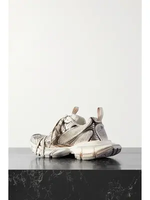 Balenciaga 3xl Mesh And Rubber Sneakers