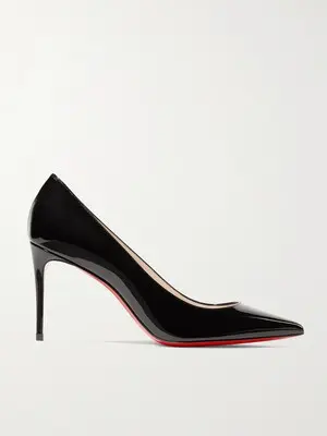 CHRISTIAN LOUBOUTIN Kate 85 Patent-leather Pumps - Black