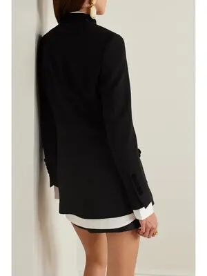 LIBEROWE Raja Velvet-trimmed Wool Jacket