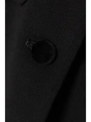 LIBEROWE Raja Velvet-trimmed Wool Jacket