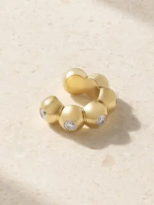 Melissa Kaye 18-karat And Diamond Ear Cuff - Gold