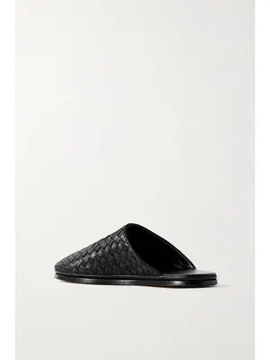 Bottega Veneta Intrecciato Leather Slippers