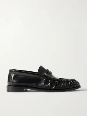 Saint Laurent Le Loafer Leather Loafers - Black