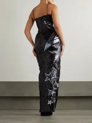 Balmain Sequin Embellished Gown
