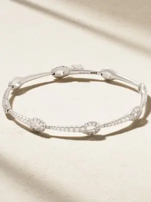 Melissa Kaye 18-karat White Diamond Bracelet - Gold