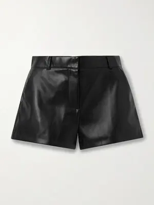 THE FRANKIE SHOP Faux Leather Shorts - Black