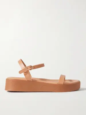 ANCIENT GREEK SANDALS Irida Leather Mary Jane Platform Sandals