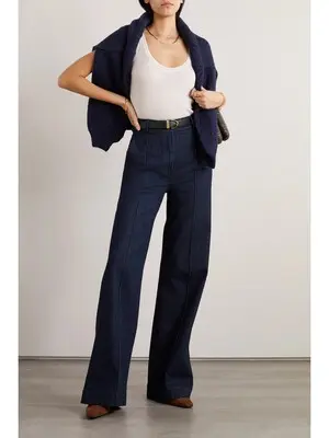 Another Tomorrow High-rise Straight-leg Stretch Organic Jeans