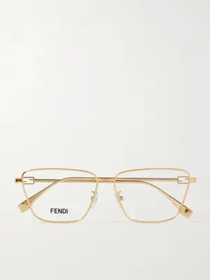 Fendi Baguette Square-frame -tone Optical Glasses