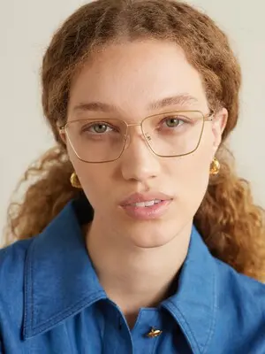 Fendi Baguette Square-frame -tone Optical Glasses