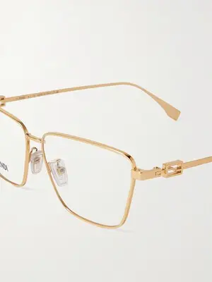 Fendi Baguette Square-frame -tone Optical Glasses