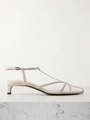 JIL SANDER Leather Slingback Sandals - Neutrals