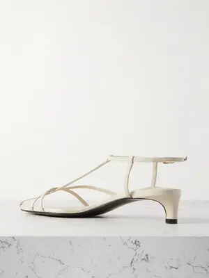 JIL SANDER Leather Slingback Sandals - Neutrals