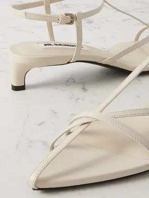 JIL SANDER Leather Slingback Sandals - Neutrals