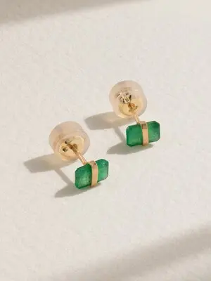 MELISSA JOY MANNING 14-karat Recycled Gold Emerald Earrings - Green
