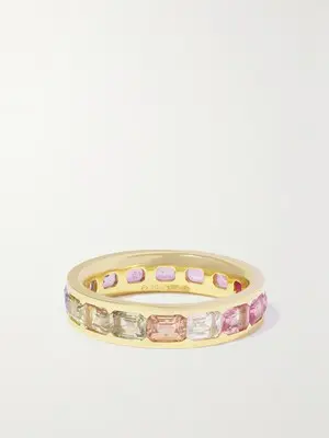 OCTAVIA ELIZABETH 18-karat Recycled Sapphire Eternity Ring - Gold