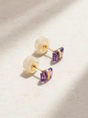 MELISSA JOY MANNING 14-karat Recycled And Amethyst Earrings - Gold