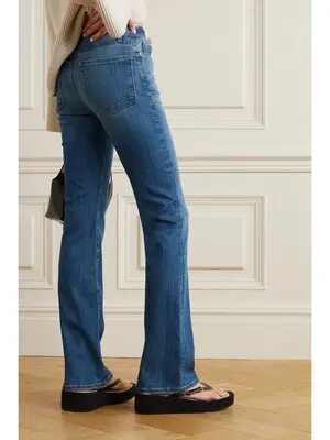 FRAME Le Mini Boot Mid-rise Jeans - Blue