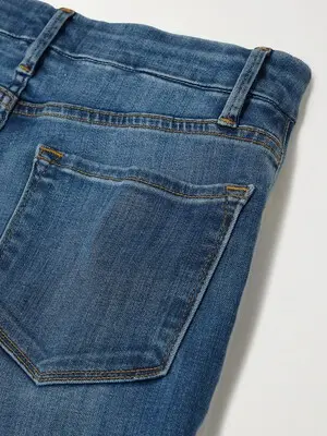FRAME Le Mini Boot Mid-rise Jeans - Blue