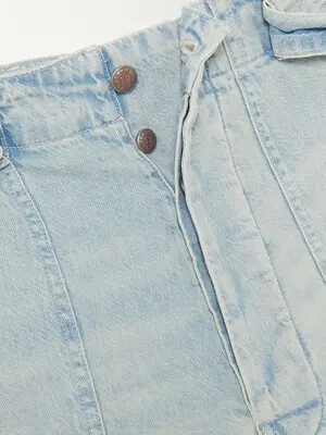 R13 Belted High-rise Wide-leg Jeans