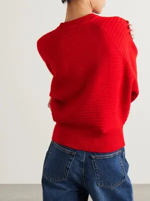 Sasuphi Waffle-knit Merino Wool And Cashmere-blend Sweater