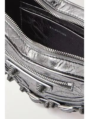 Balenciaga Le Cagole Heart Mini Shoulder Bag - Silver