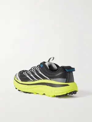 Hoka One One Hoka Mafate Three2 Rubber-trimmed Mesh Sneakers - Black