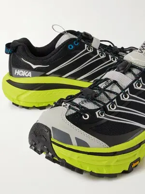 Hoka One One Hoka Mafate Three2 Rubber-trimmed Mesh Sneakers - Black