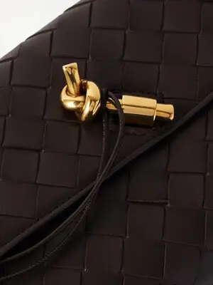 Bottega Veneta Andiamo Long Intrecciato Leather Clutch - Brown