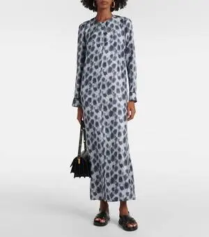 Marni Printed Silk Maxi Dress - Multicoloured