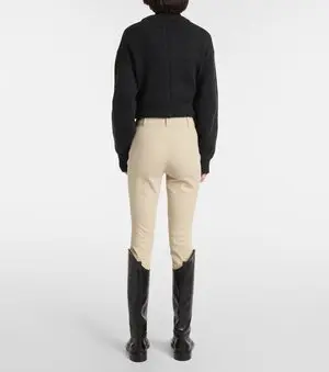 Loro Piana Doris Slim-fit Cotton-blend Twill Trousers