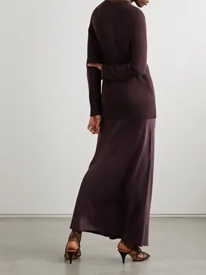 Christopher Esber Monument Cashmere And Silk-satin Maxi Dress