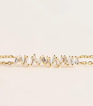 SUZANNE KALAN Yellow Diamond Baguette Bracelet