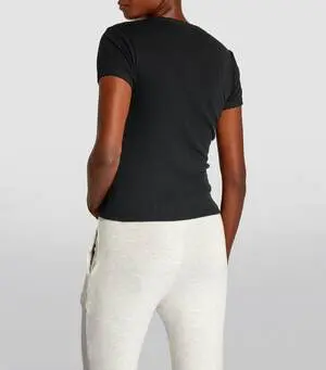LESET Slim Fit Pointelle T-shirt