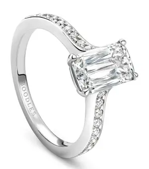 BOODLES Platinum And Diamond Harmony Ring - Silver