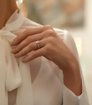 BOODLES Platinum And Diamond Harmony Ring