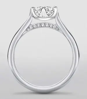 BOODLES Platinum And Diamond Engagement Ring