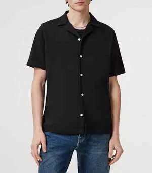 ALLSAINTS Cotton Hudson Shirt - Black