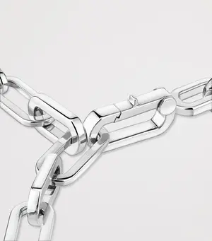 Messika Move Link Diamond Bracelet In White Gold - Silver