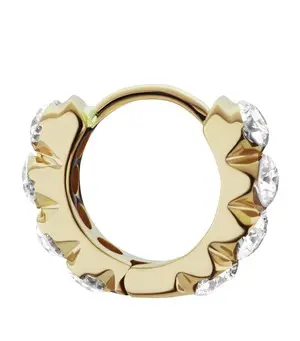MARIA TASH Invisible Set Large Diamond Eternity Hoop Earring