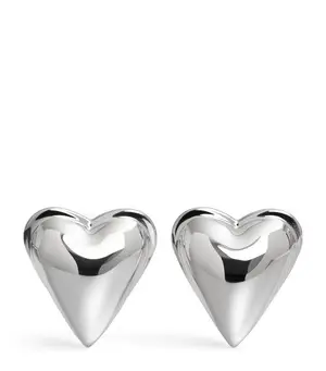 Alaïa Le Coeur Bombe Earrings - Silver