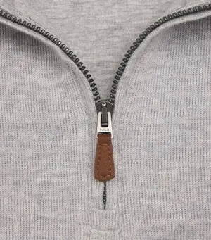 Polo Ralph Lauren Cotton Quarter Zip Sweater - Grey