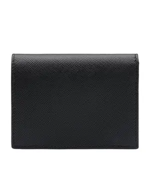 Prada Small Saffiano Leather Bifold Wallet - Black