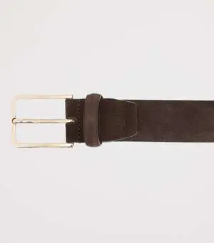 Santoni Suede Belt - Brown