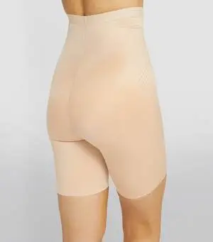 Spanx Shape Invisible High-waist Mid-thigh Shorts Medium Control