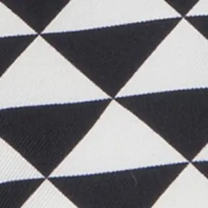 Prada Silk Triangle Skinny Scarf - Black