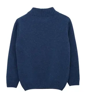 Trotters George Half-zip Sweater With Union Jack Motif
