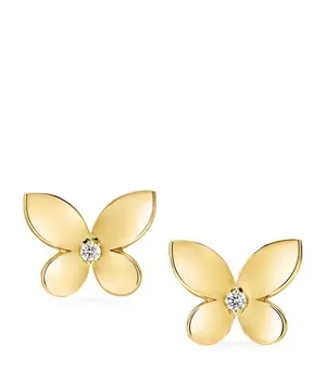 Graff Mini Butterfly Diamond Earrings - Yellow