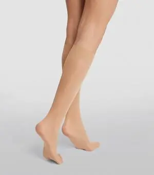 Wolford Satin Touch 20 Knee-high Stockings - Beige